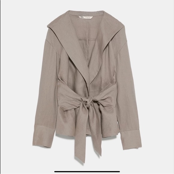 Zara | Jackets & Coats | Zara Linen Jacket | Poshmark
